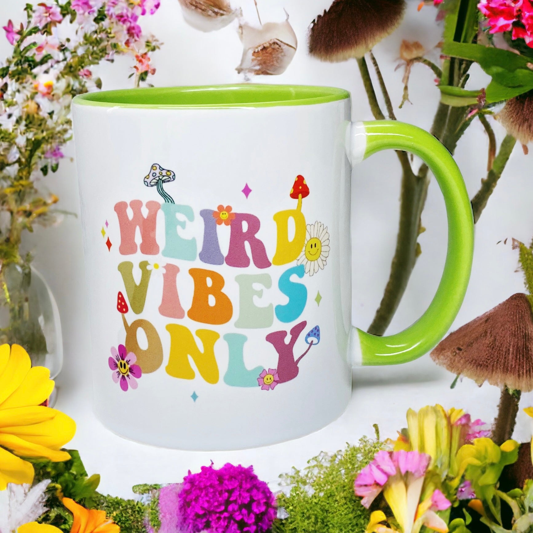 WEIRD VIBES ONLY MUG – Chappy Slimes