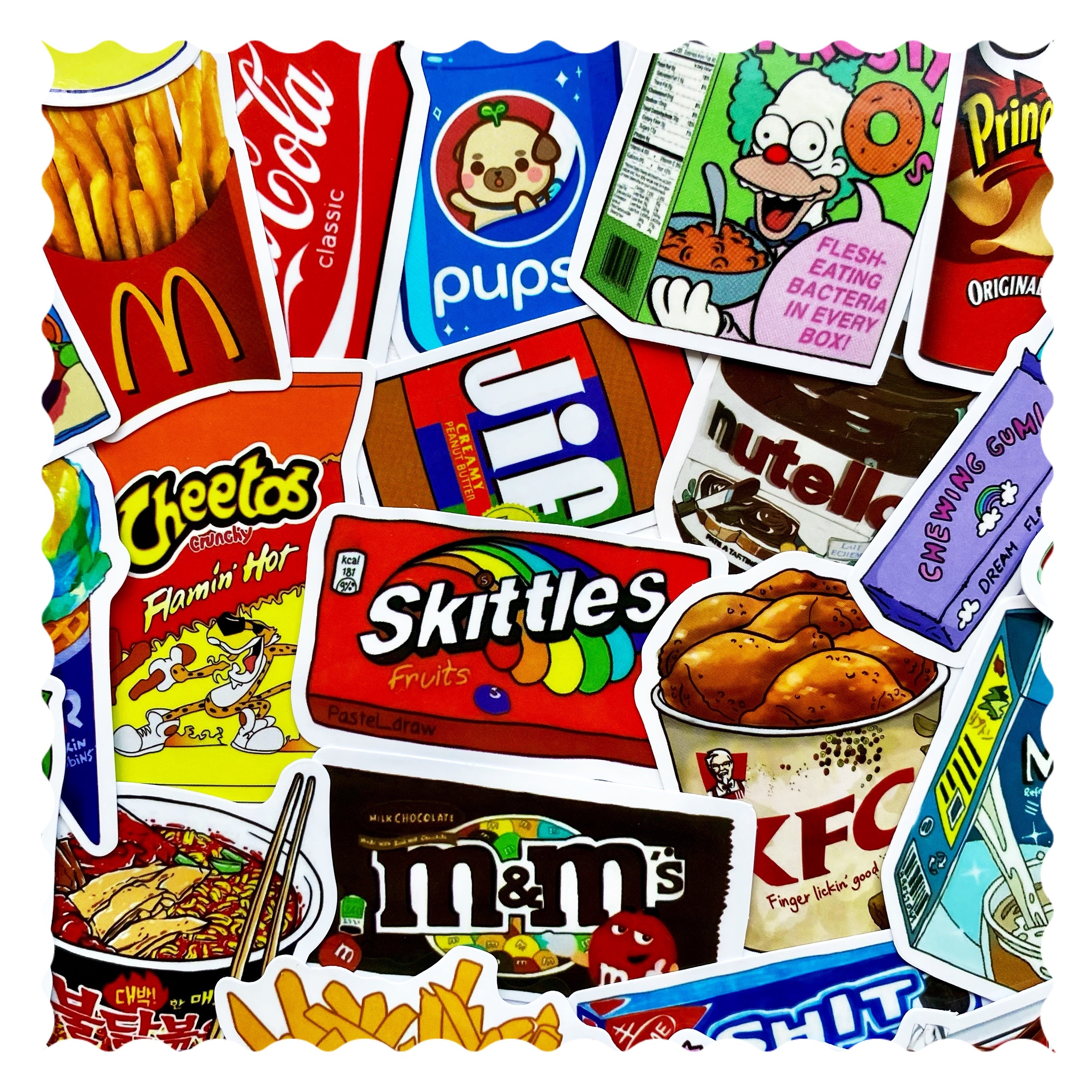 SNACKS (STICKER PACK 40 PCS) – Chappy Slimes